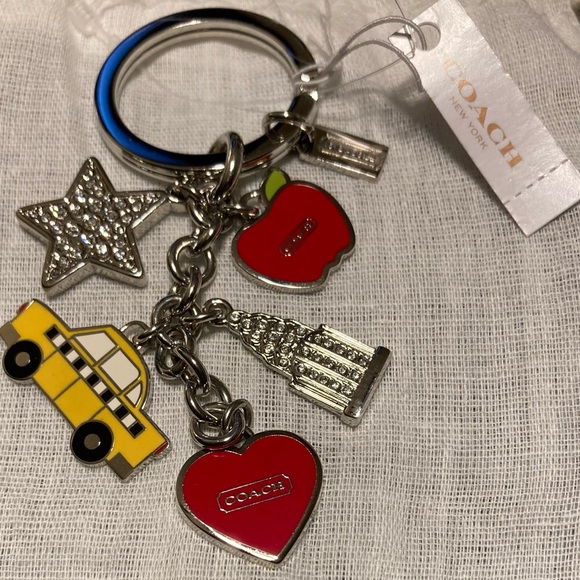 Coach | Accessories | Coach New York Big Apple Multiple Charm Keychain ...